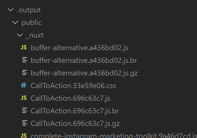 Asset Compression Support With `nuxi Generate` · Issue 14794 · Nuxtnuxt · Github