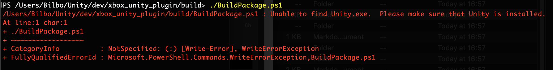 Buildpackageps1 Unable To Find Unityexe · Issue 277 · Microsoftxbox Live Unity Plugin · Github