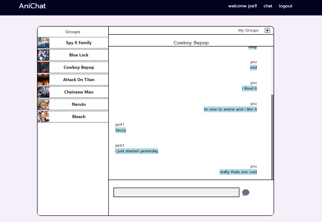 GitHub - aroy1903/AniChat: An anime chat app where users can create ...