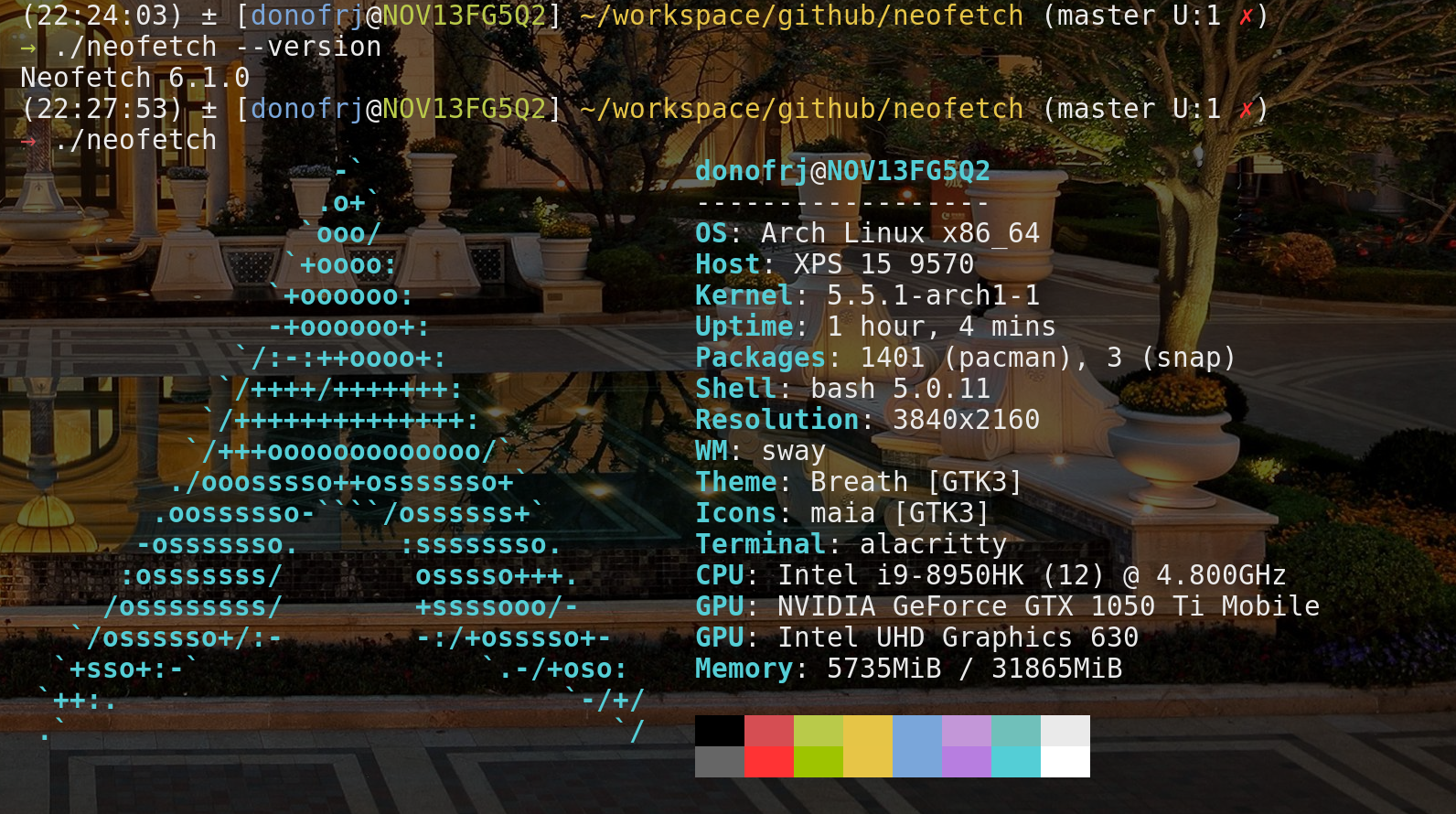 Linux Wayland resolution logic is not right · Issue #1401 · dylanaraps/neofetch · GitHub
