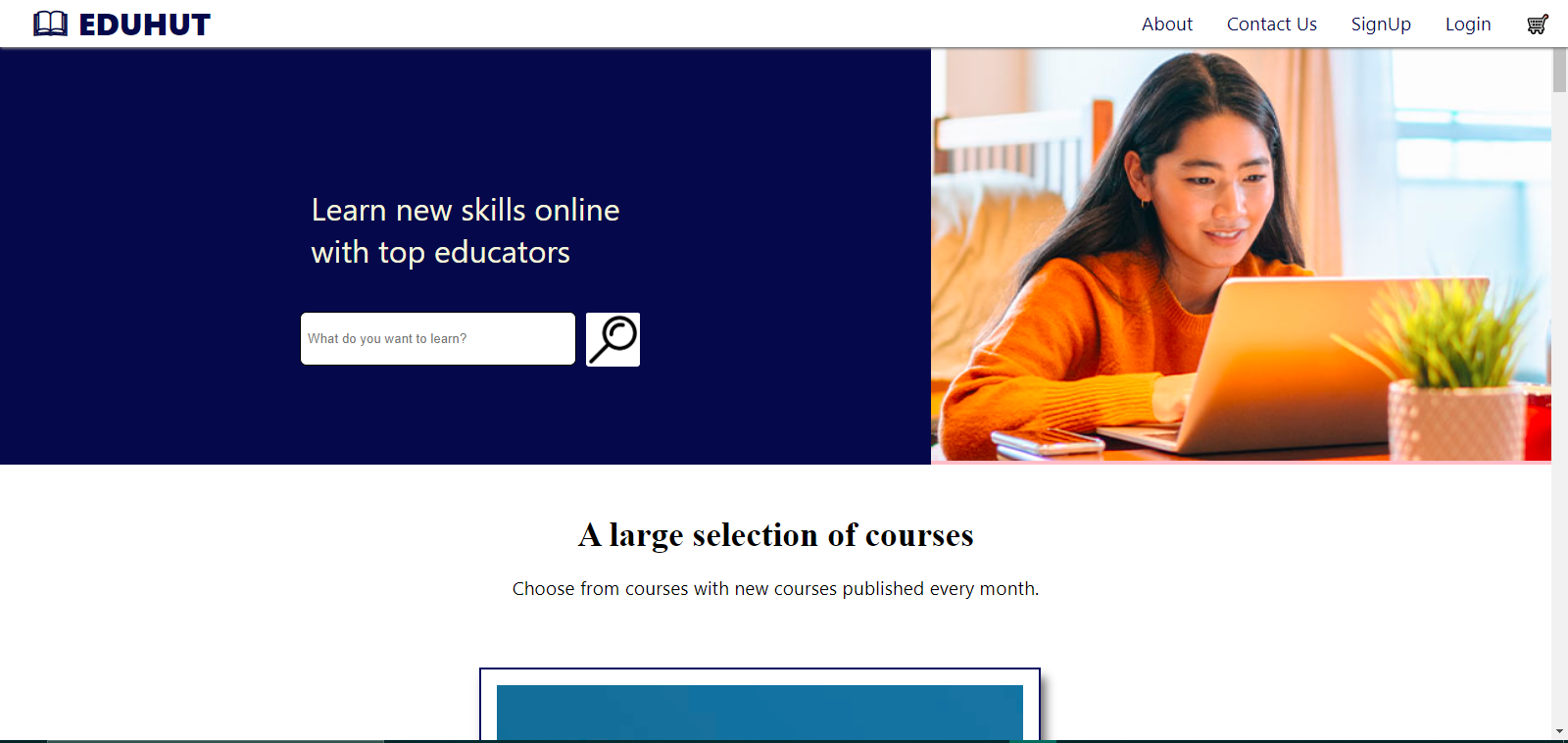 GitHub - NavyaSinha1106/e-learning-app: An E-learning App using MERN
