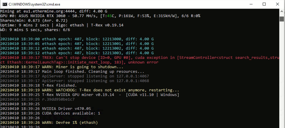 Trex Cant Stop Device · Issue #311 · trexminer/T-Rex · GitHub