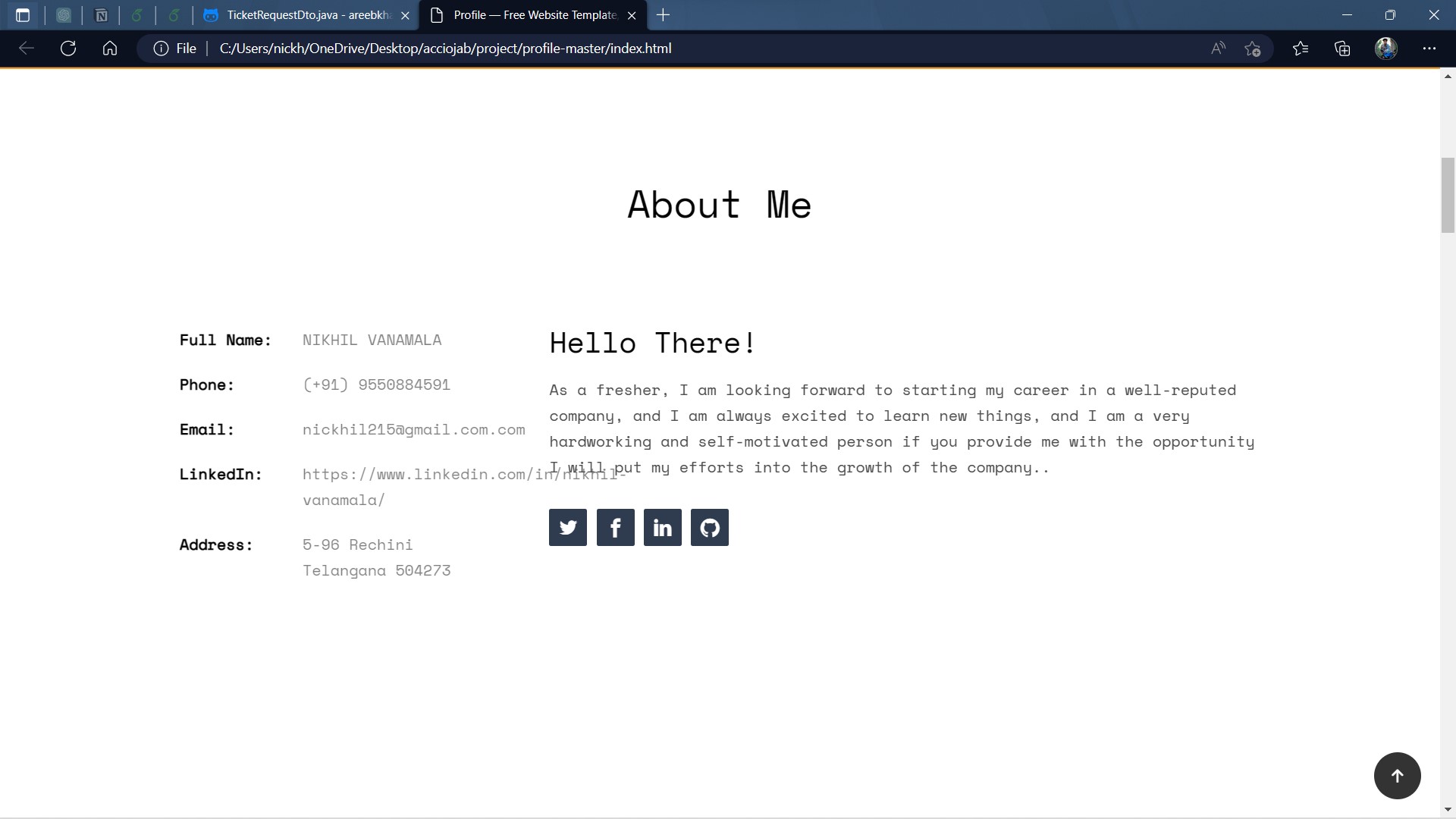GitHub - Nickhil215/portfolio: this is my portfolio