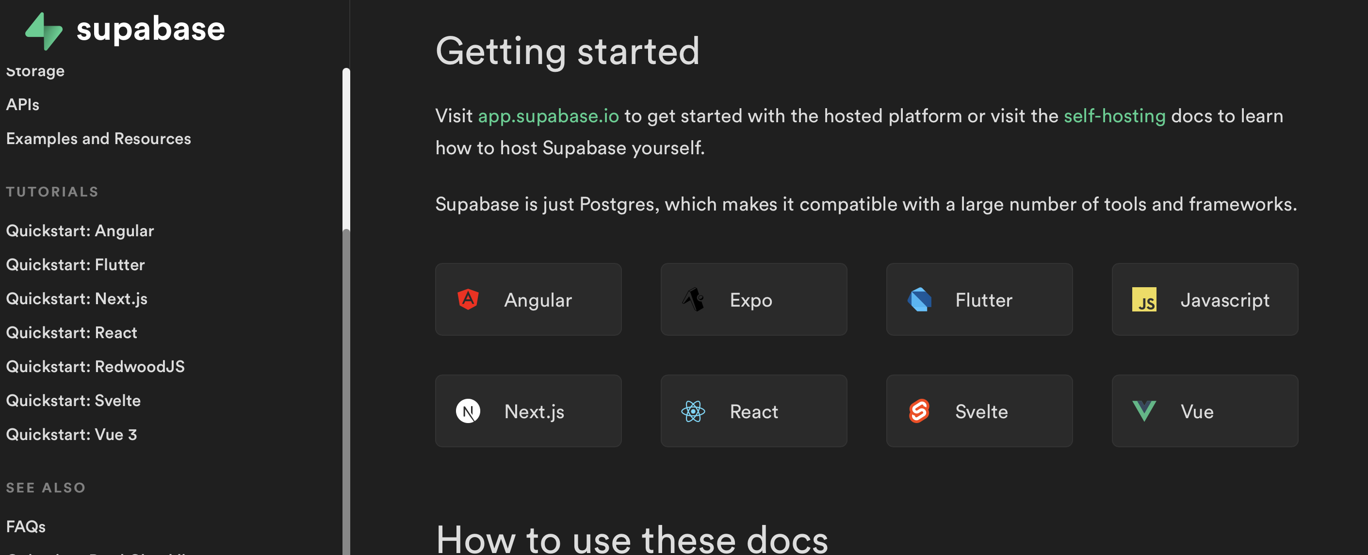 docs: Redwoods Quick Start guide missing Quick Start link · Issue #4650 · supabase/supabase · GitHub
