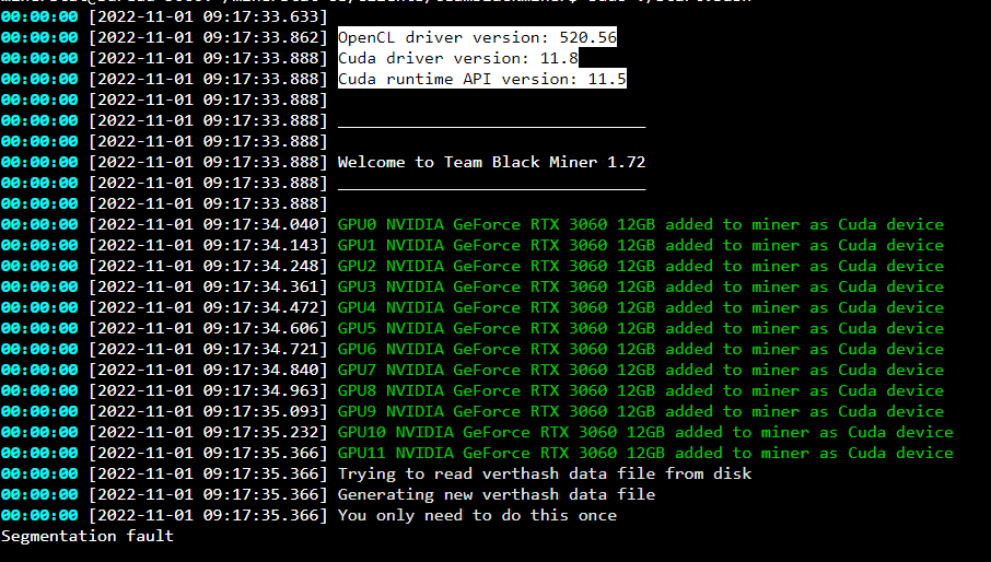Sometime, miner will try to build Verthash.dat file again even if it's already there · Issue ...