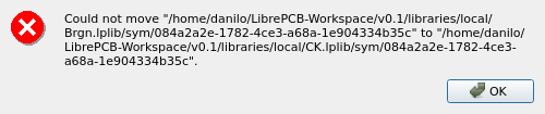 "Could not move X to Y" when moving library element · Issue #714 · LibrePCB/LibrePCB · GitHub