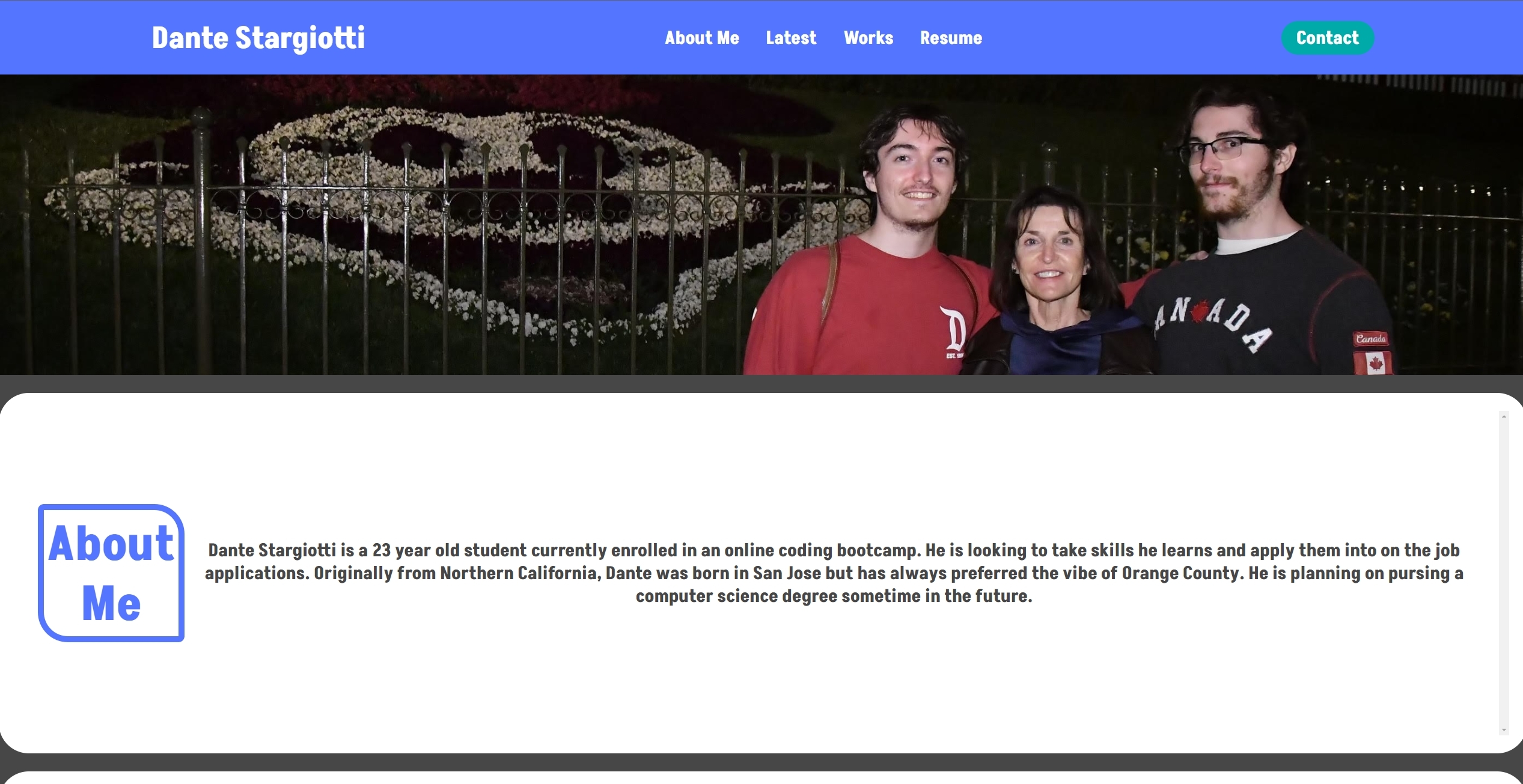 GitHub - modjeska/Dante-Stargiotti-Portfolio: My portfolio, showcasing all my previous works all ...