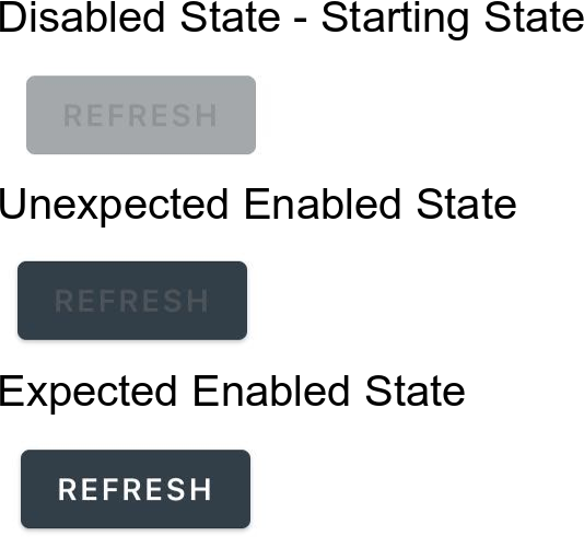 iOS MaterialButton TextColor not changing when disabled then re-enabled · Issue #172 · Baseflow ...