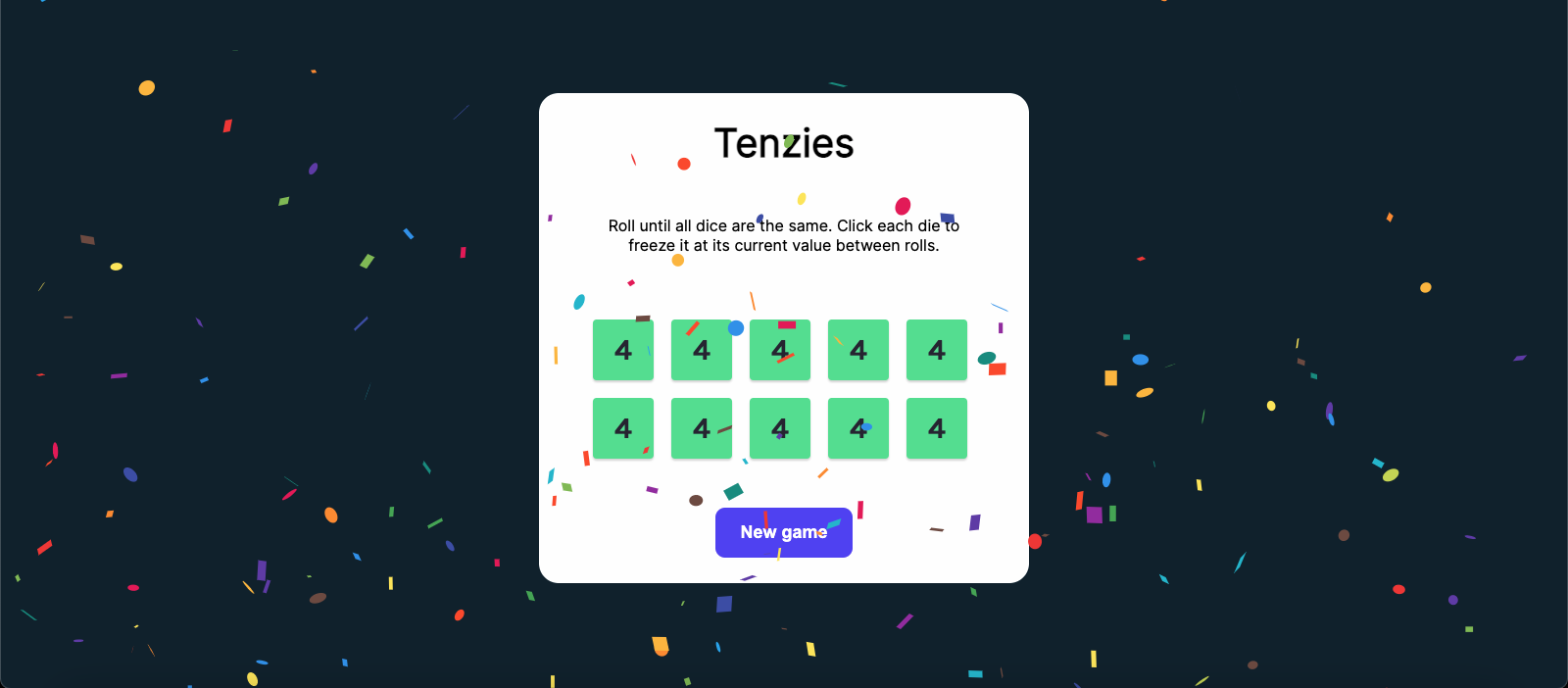 GitHub - rubinoDev/tenzies