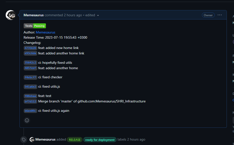 GitHub - Memesaurus/SHRI_Infrastructure: Setting up CI for project