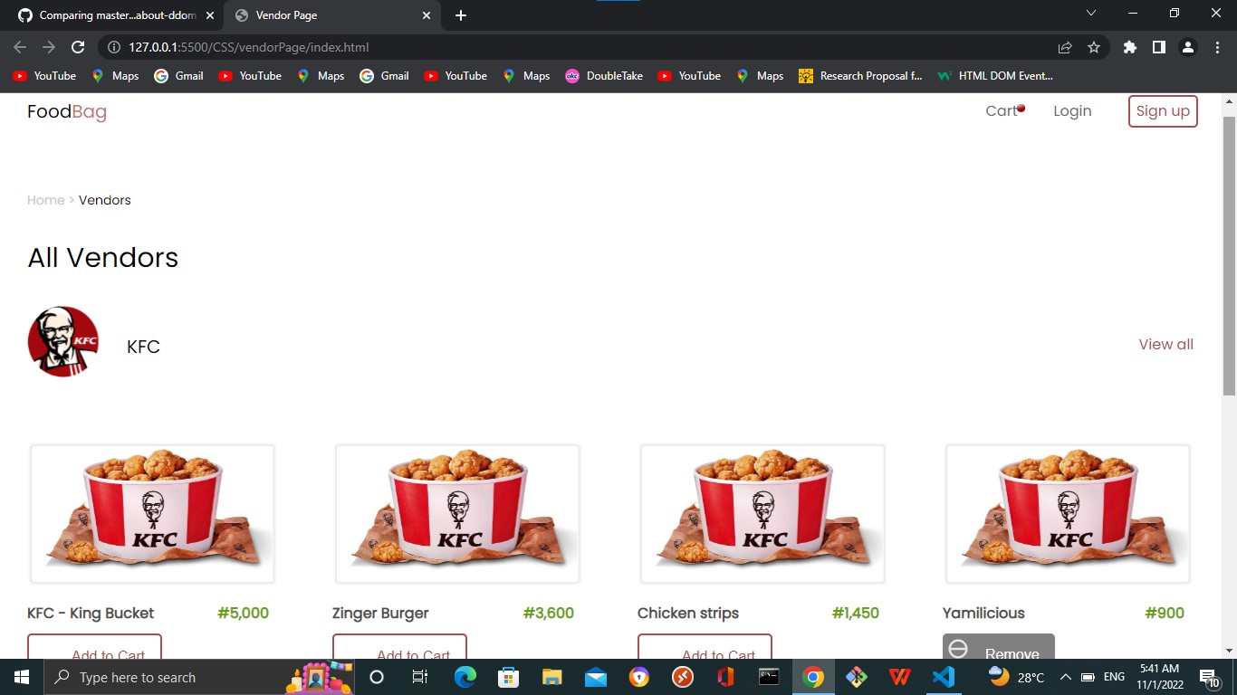 [NDFFUS-167] Vendors Page Validation by JolaoluwaGrace · Pull Request #2228 · Dufuna-CodeCamp ...