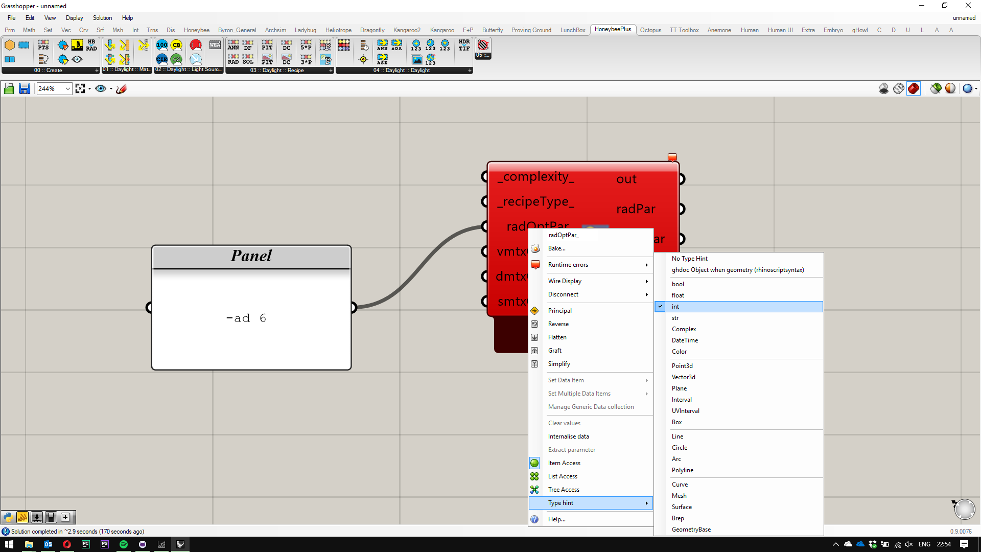HoneybeePlus_Radiance Parameters Image-based wrong input variable ...
