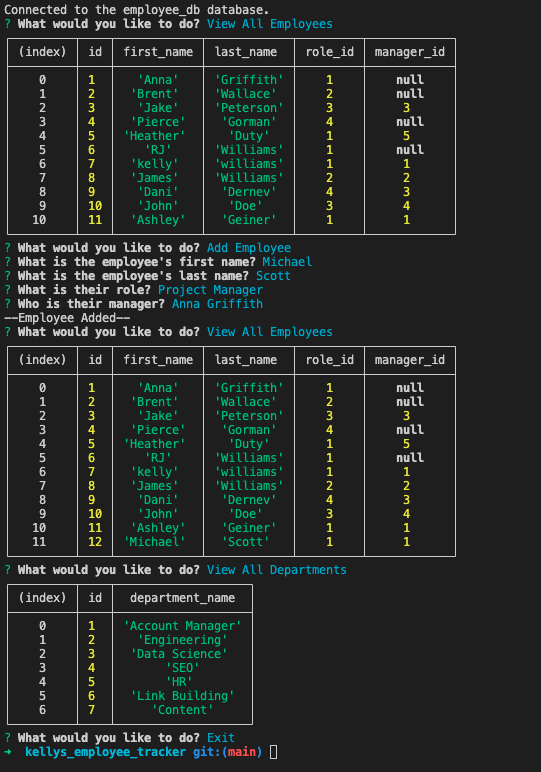 GitHub - kellyfayrishta/kellys_employee_tracker: Challenge 12