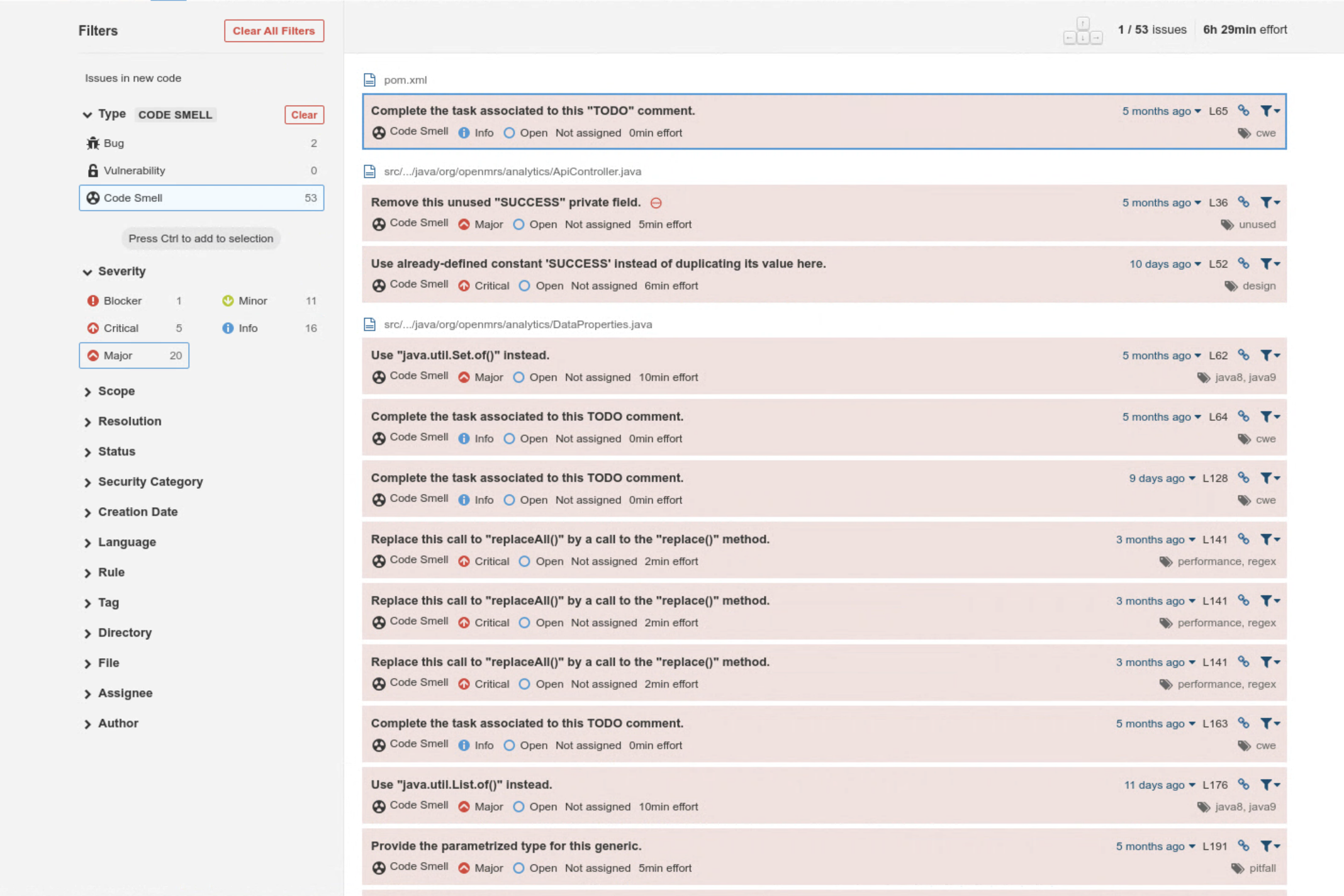 Fix Code smells in pipeline-controller · Issue #707 · google/fhir-data-pipes · GitHub