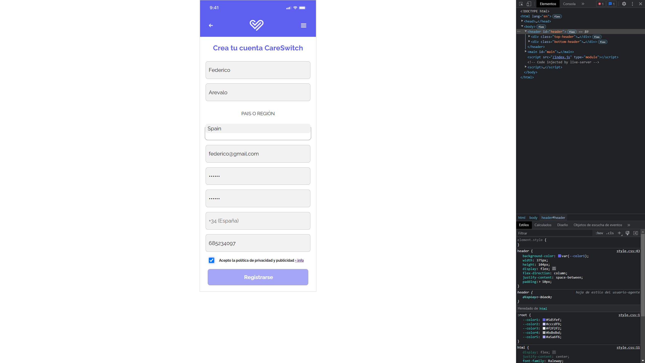 GitHub - SergioJ-Vidal/Ejercicio-UX-FullStack