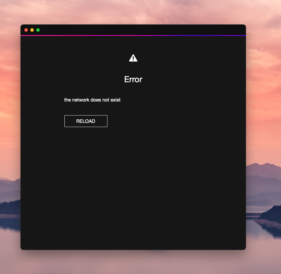 Network does not exist error · Issue #473 · vegaprotocol/vegawallet-desktop · GitHub