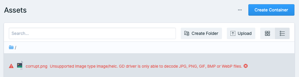 500 error for asset with corrupt/bad metadata · Issue #5370 · statamic/cms · GitHub