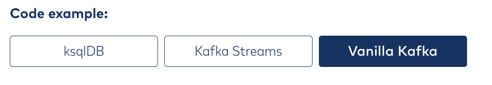 Rename "Vanilla Kafka" tutorial type · Issue #382 · confluentinc/kafka-tutorials · GitHub