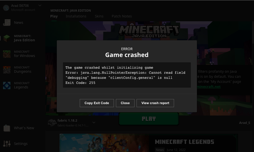 minecraft not launching · Issue #683 · FabricMC/fabric-loader · GitHub