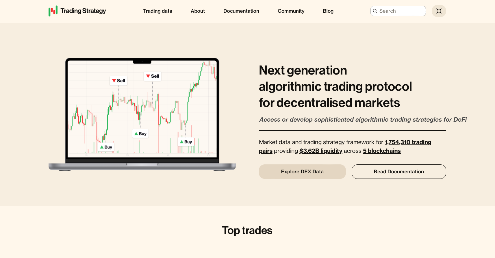 Home Hero Highlights improvements · Issue #403 · tradingstrategy-ai ...