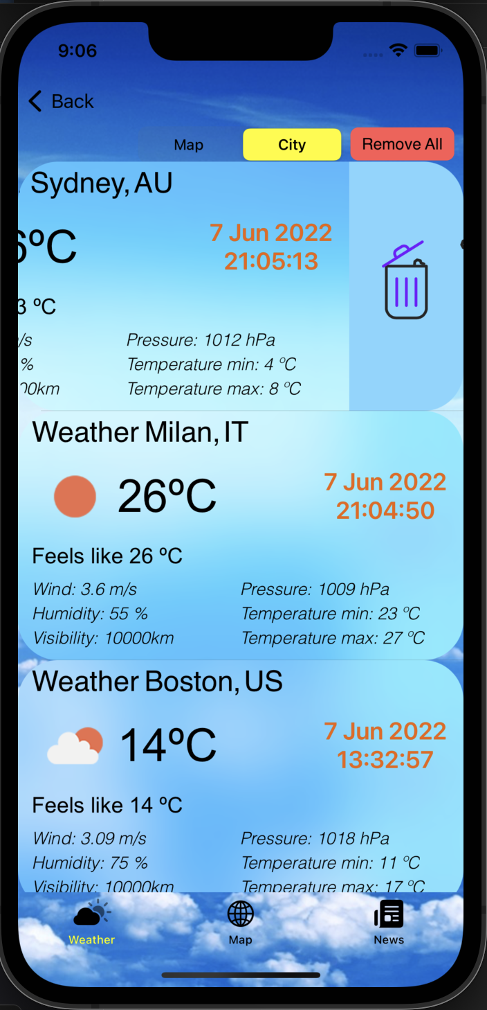 GitHub - IvanSeliuk/WeatherProject: With CoreData
