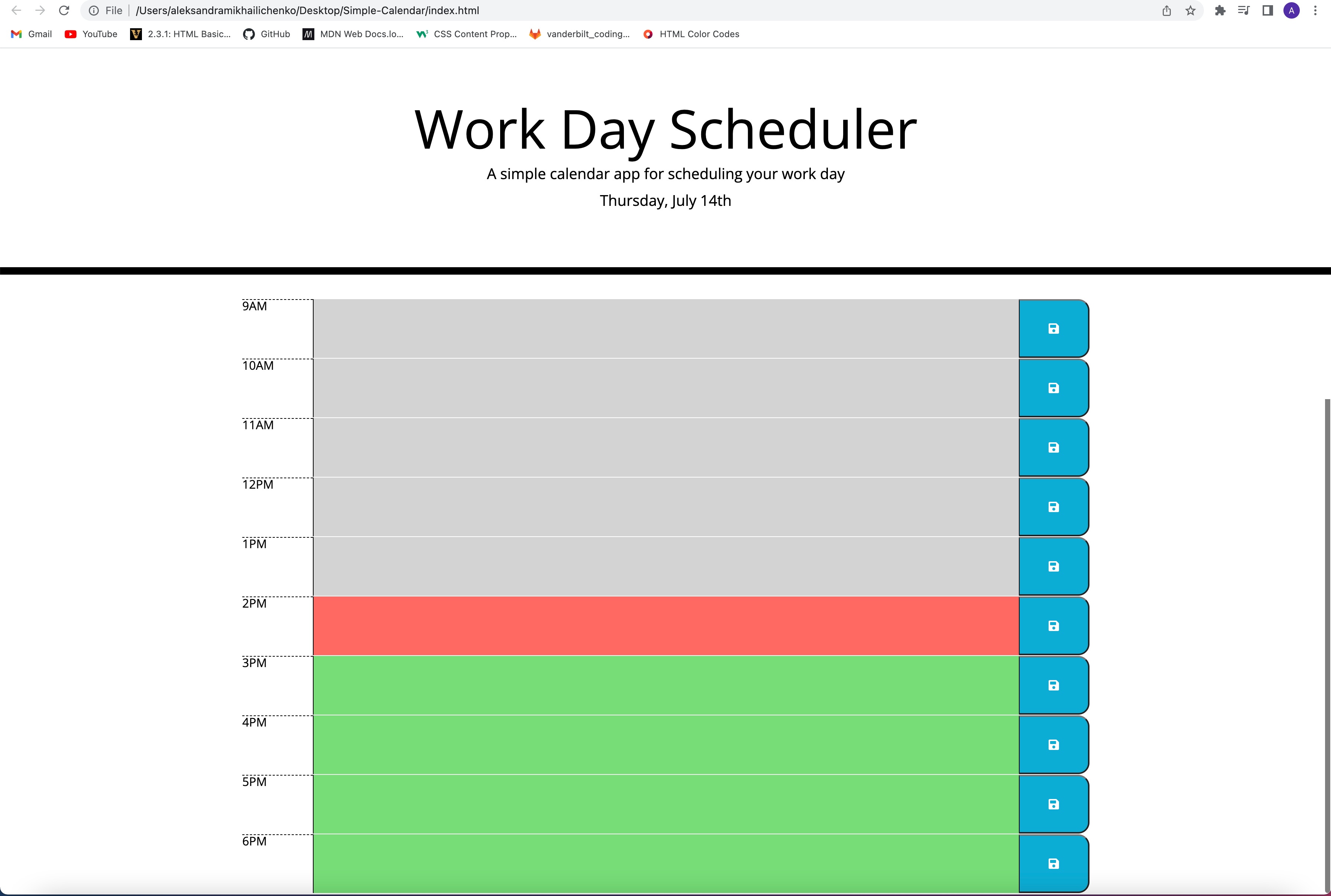GitHub - AleksaMik/Simple-Calendar: Simple calendar application that ...