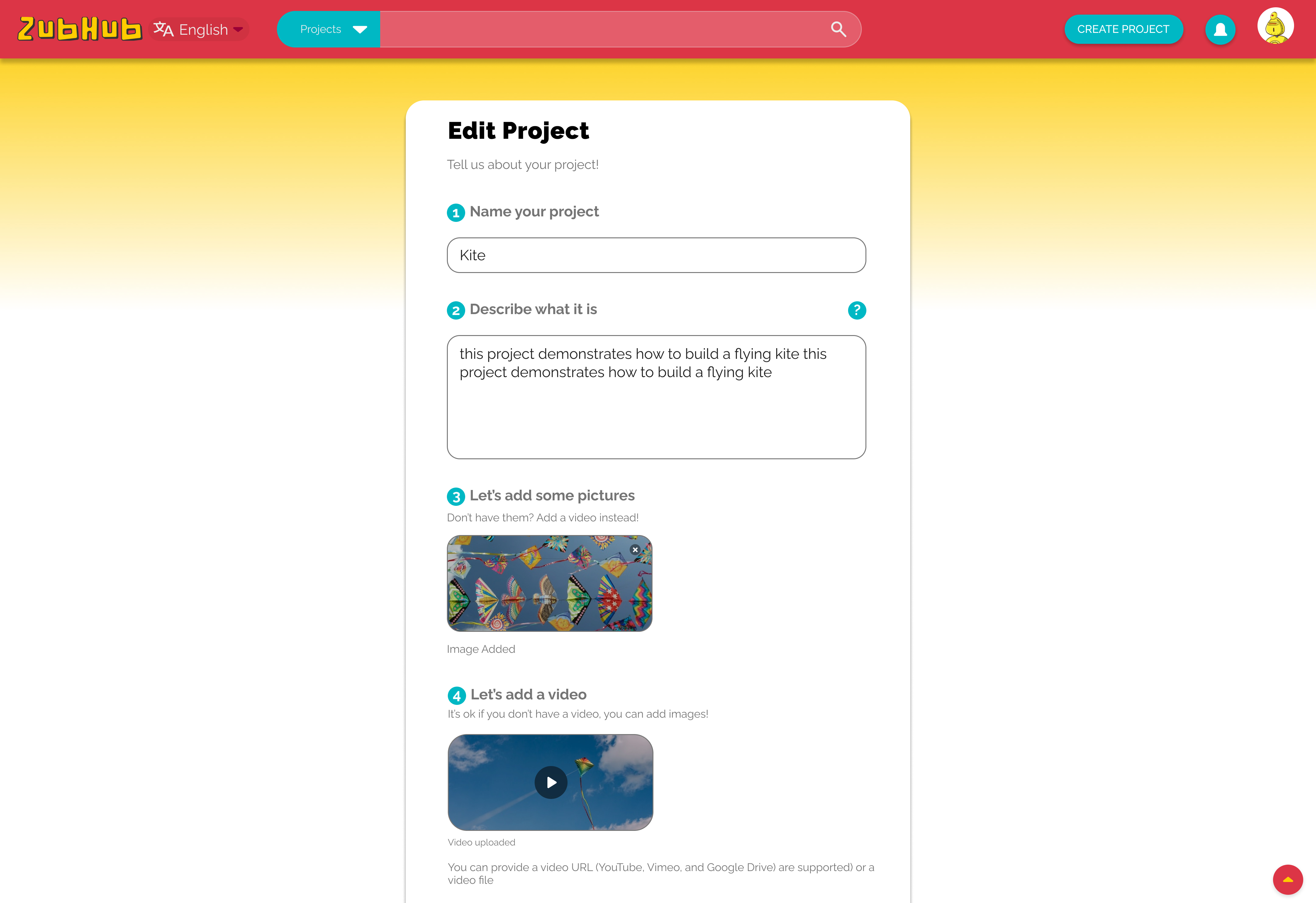 Images preview not available in the "edit project" form · Issue #164 · unstructuredstudio/zubhub ...