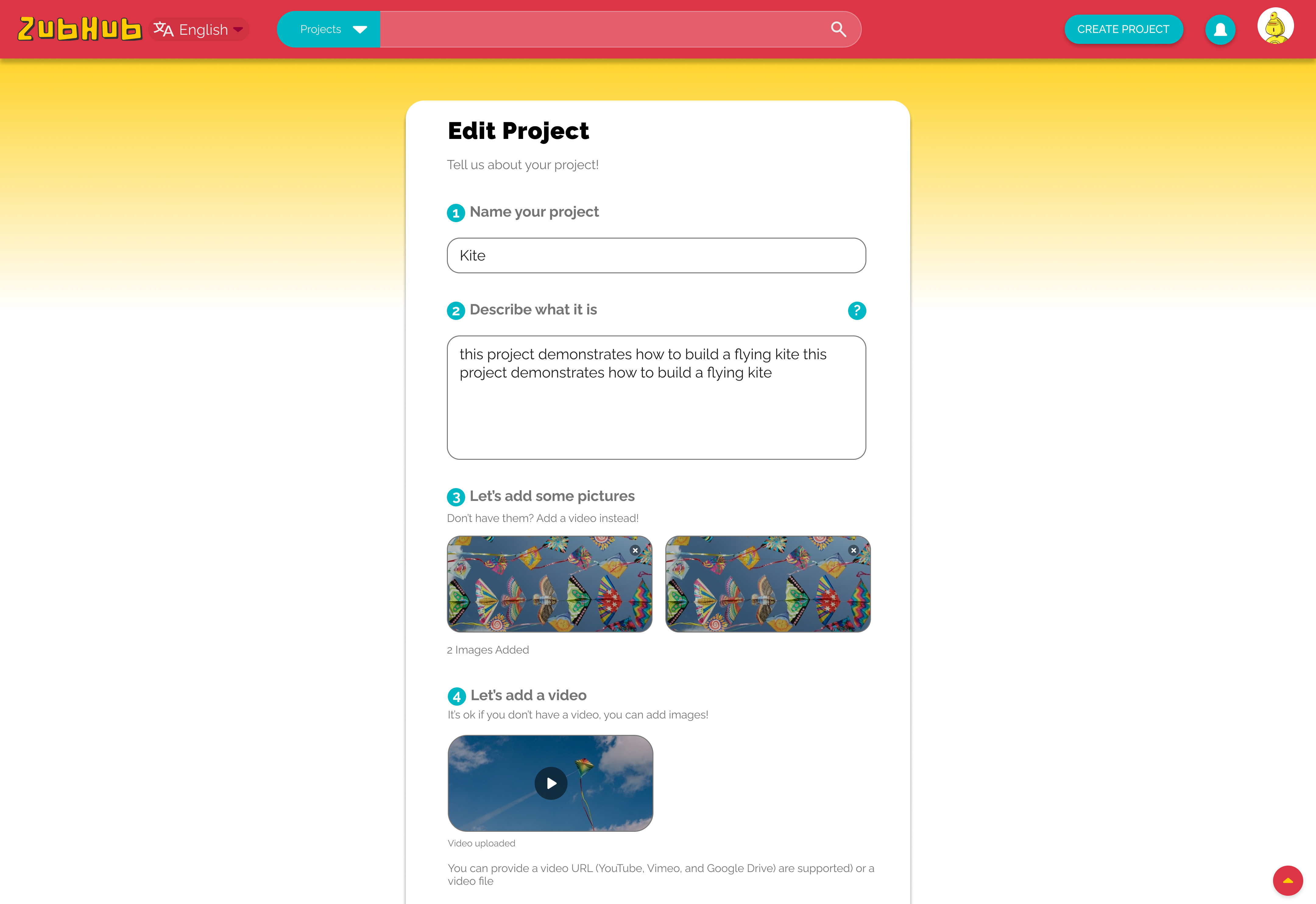Images preview not available in the "edit project" form · Issue #164 · unstructuredstudio/zubhub ...