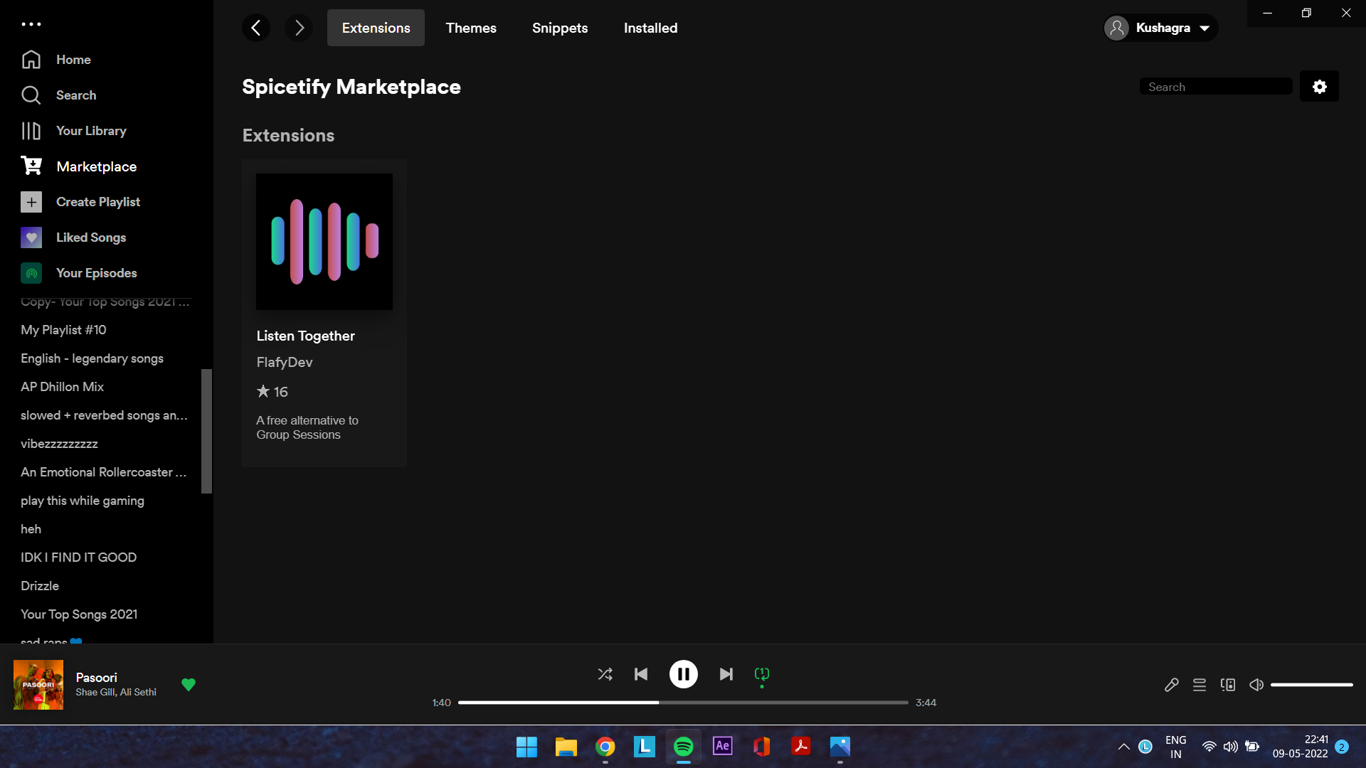 Spicetify is really acting up, i need help desperately · Issue #1656 · spicetify/cli · GitHub