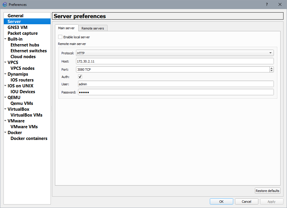 Unable to use Wireshark with remote main server · Issue #3539 · GNS3/gns3-gui · GitHub
