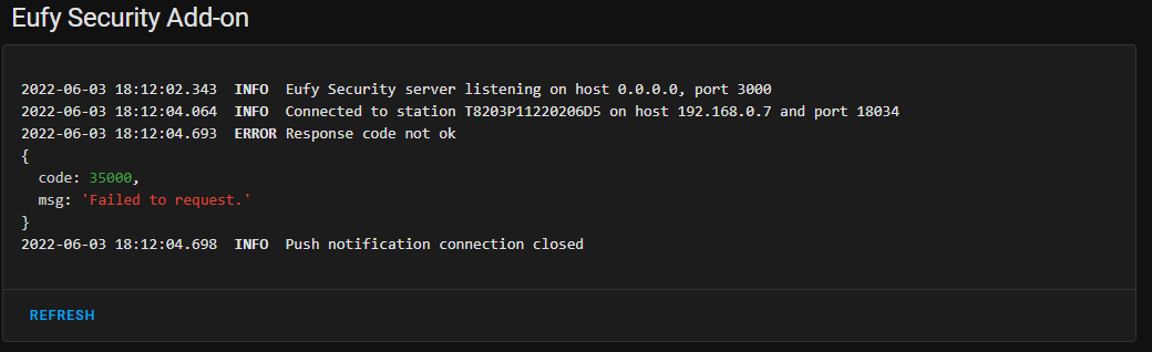 Initial Setup - Failed to request · Issue #355 · fuatakgun/eufy_security · GitHub