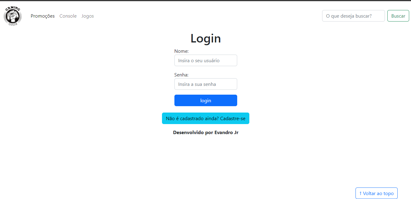 GitHub - Evandrojr21/LH-games: Site desenvolvido em atividade feita no curso front-end do Senai