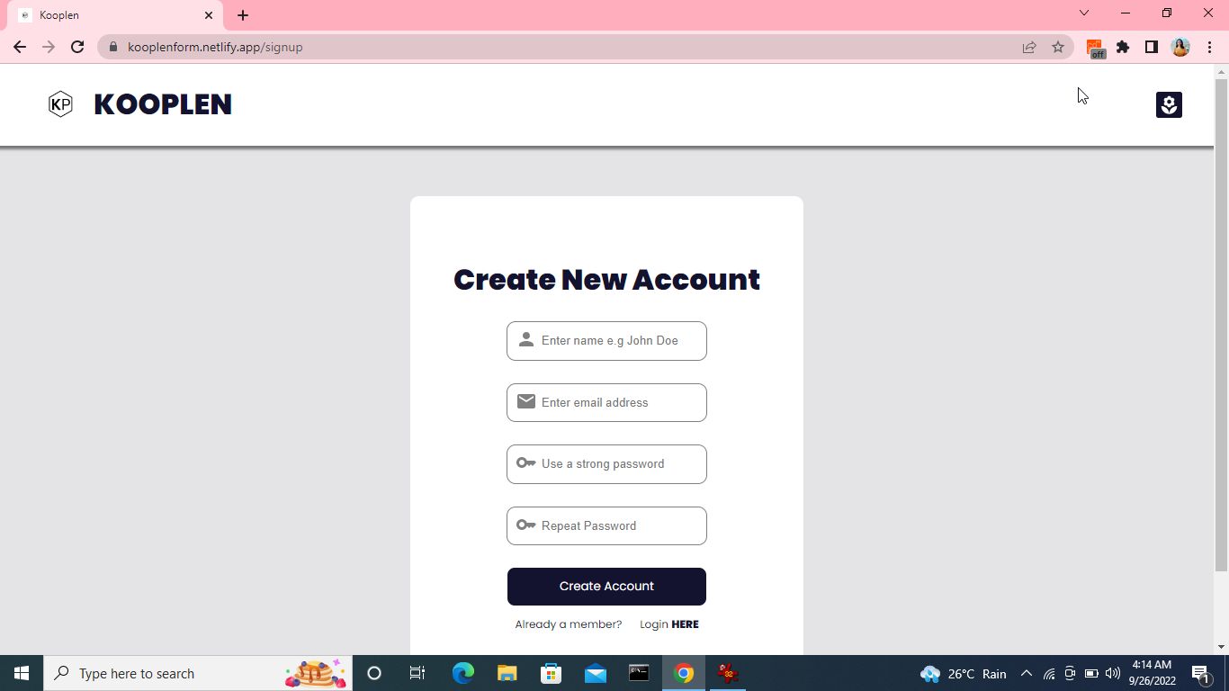 GitHub - Sarah-Ossai/Kooplen-Form