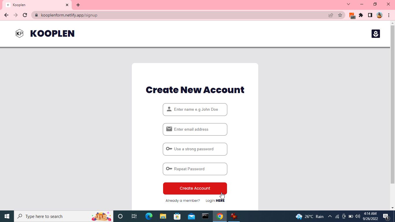 GitHub - Sarah-Ossai/Kooplen-Form