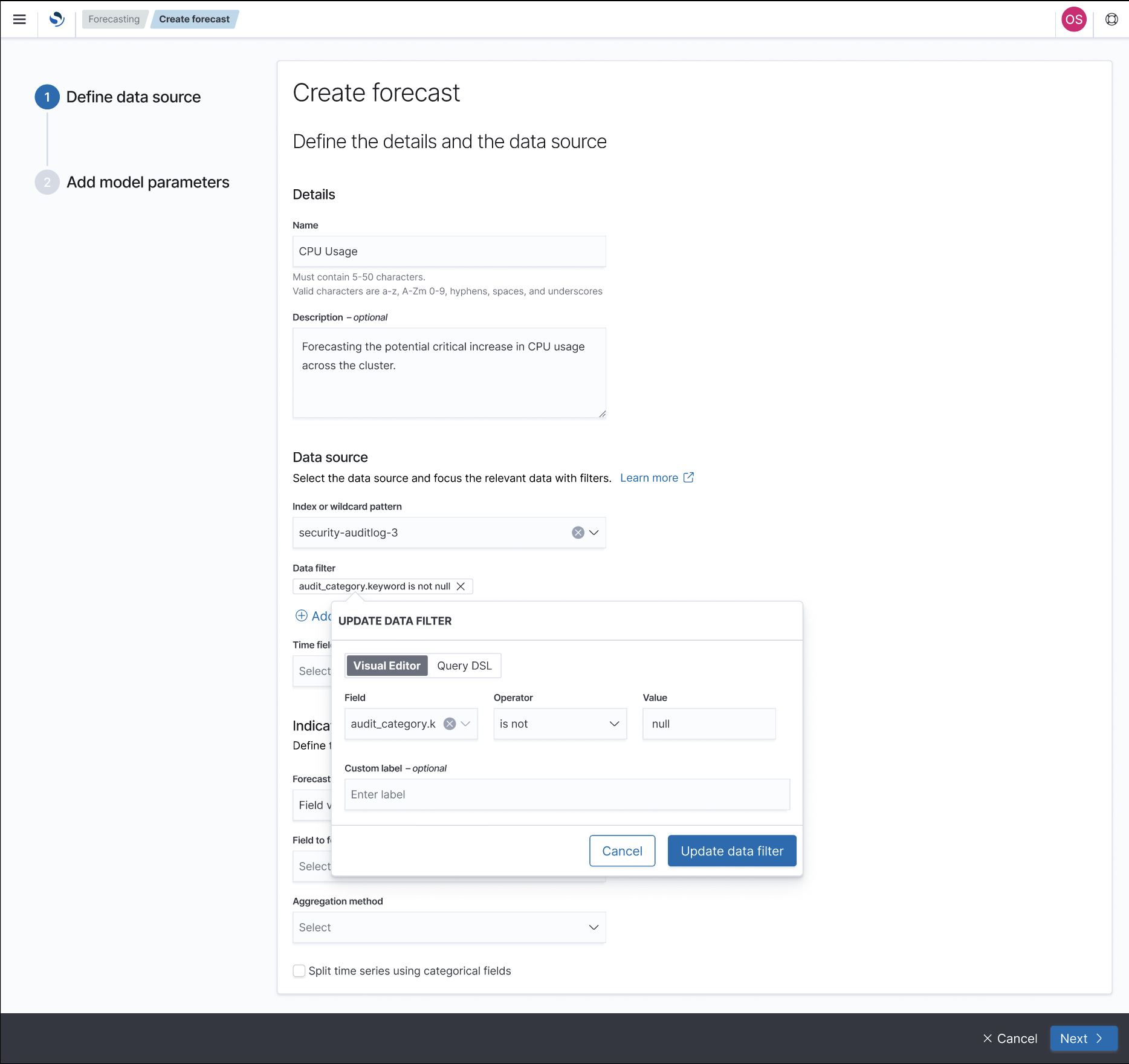 Ux Create Forecast · Issue 574 · Opensearch Projectanomaly Detection Dashboards Plugin · Github