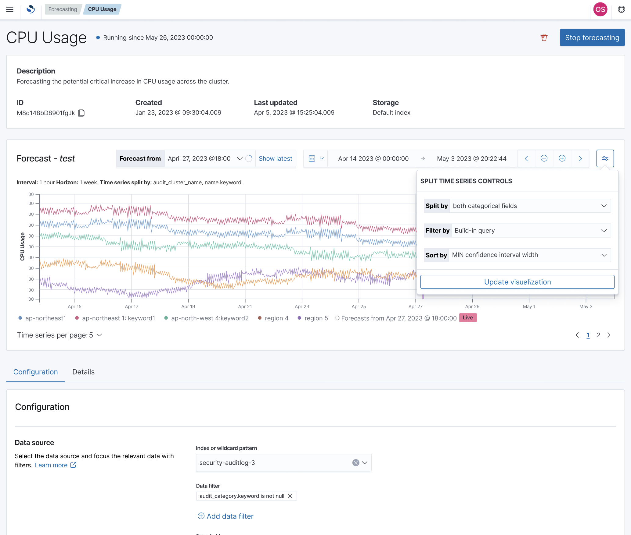 [UX] View Forecasting Results (forecasting visualization) · Issue #1168 · opensearch-project/ml ...