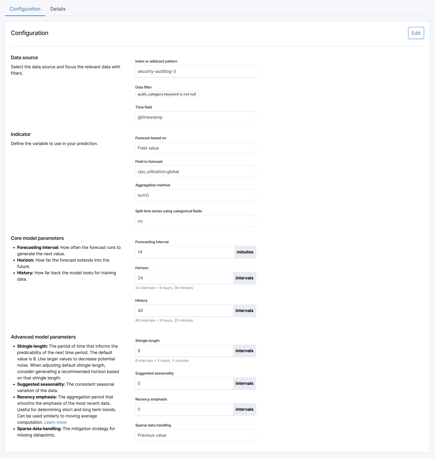 [UX] Edit forecast · Issue #1169 · opensearch-project/ml-commons · GitHub
