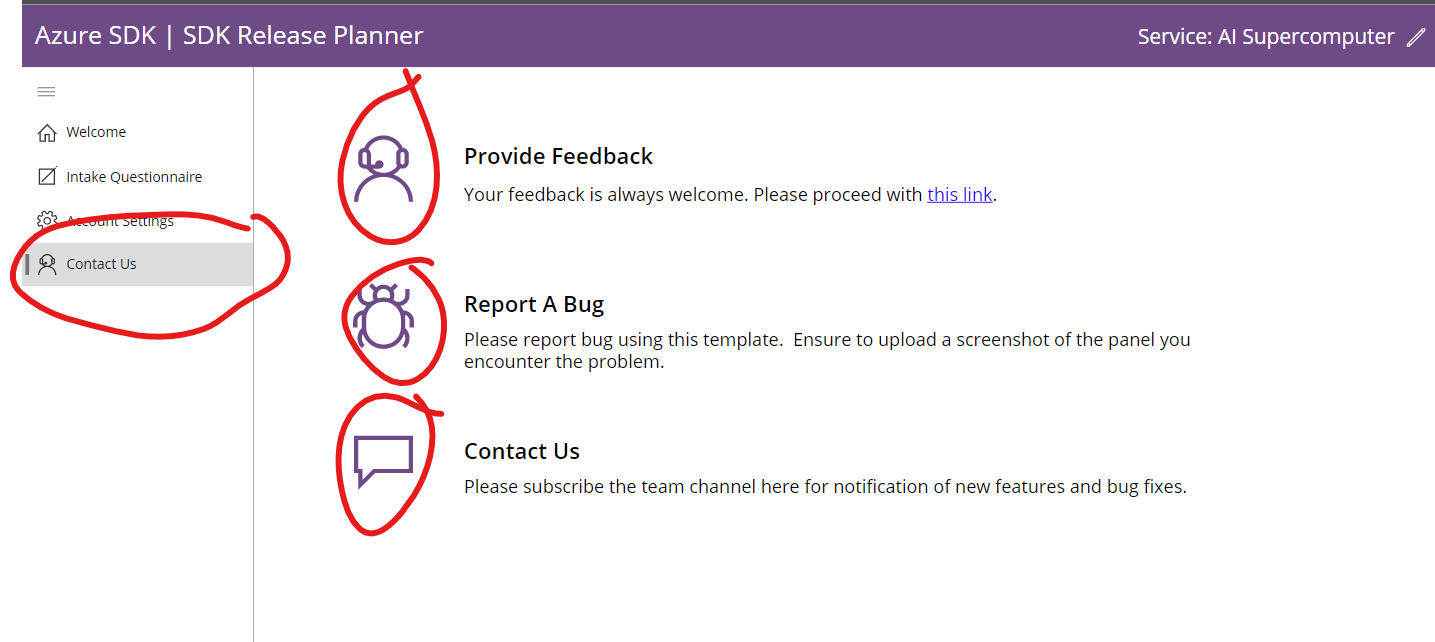 Release Planner Contact Us page links don't work · Issue #4617 · Azure/azure-sdk-tools · GitHub