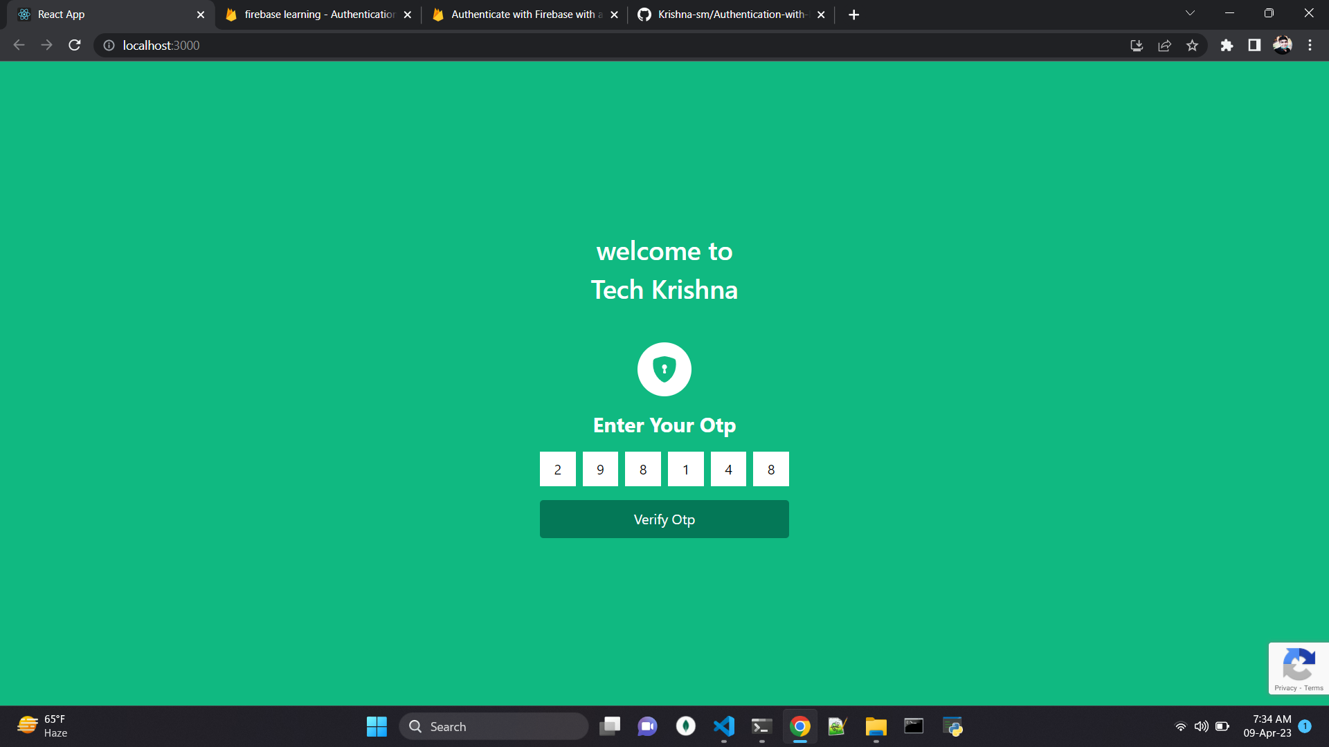 Github Krishna Smauthentication With Mobile Otp Firebase Authentication With Mobile Otp Firebase 