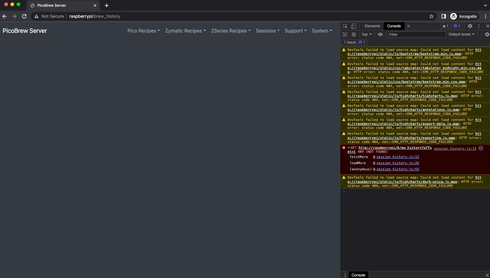 Error in logging/retrieving session history · Issue #340 · chiefwigms/picobrew_pico · GitHub