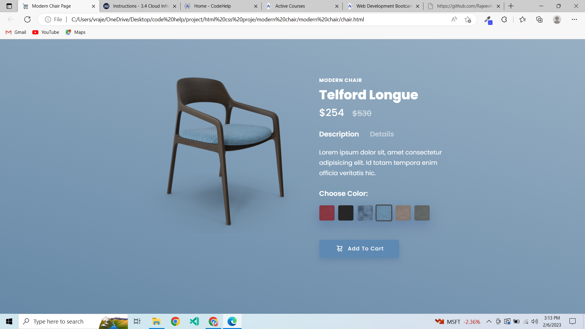 GitHub - RajeevKumarVerma11/modern-chair: modern chair using html ,and ...