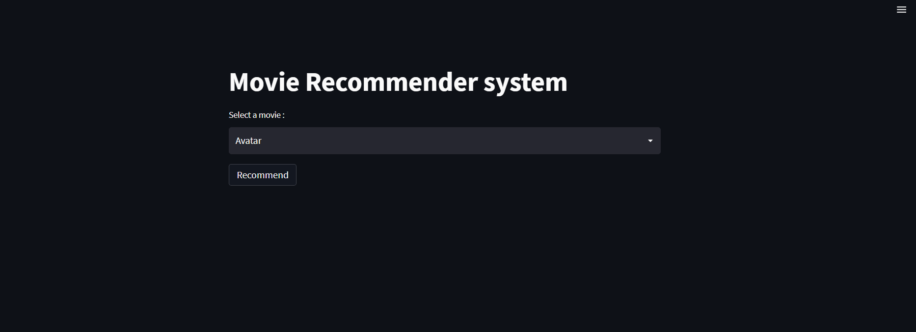 GitHub - aashnajc1/Movie-Recommender-System