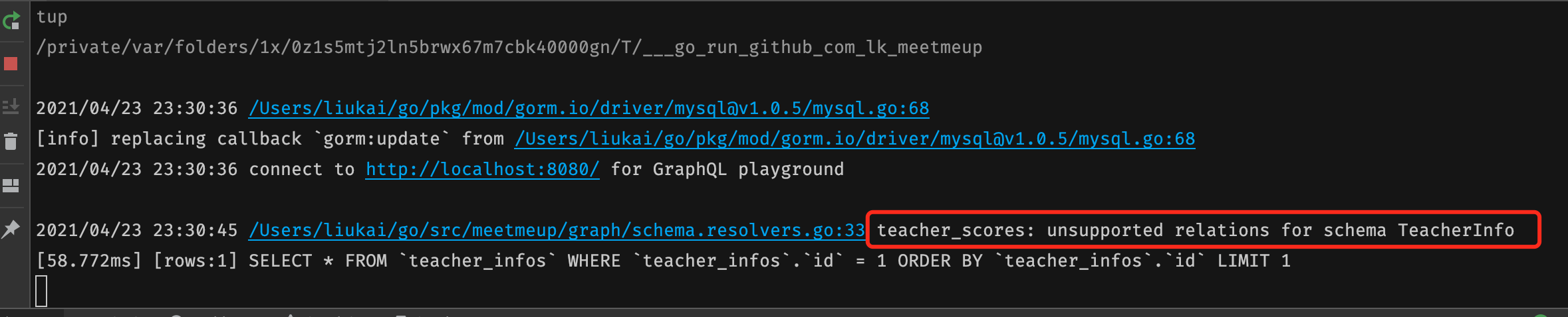 gorm preload : error : teacher_scores: unsupported relations for schema TeacherInfo · Issue ...
