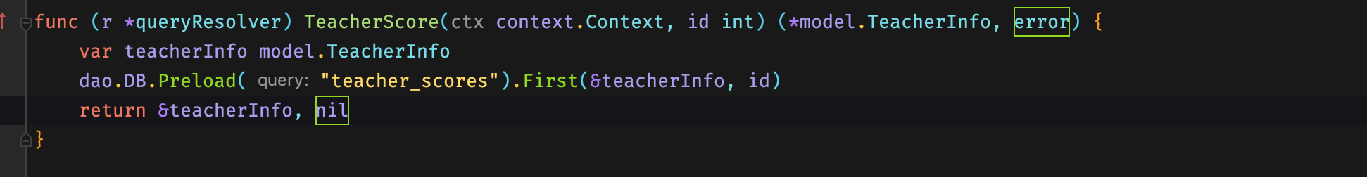 gorm preload : error : teacher_scores: unsupported relations for schema ...