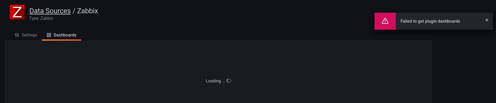 dashboard not included in plugin · Issue #1407 · grafana/grafana-zabbix ...