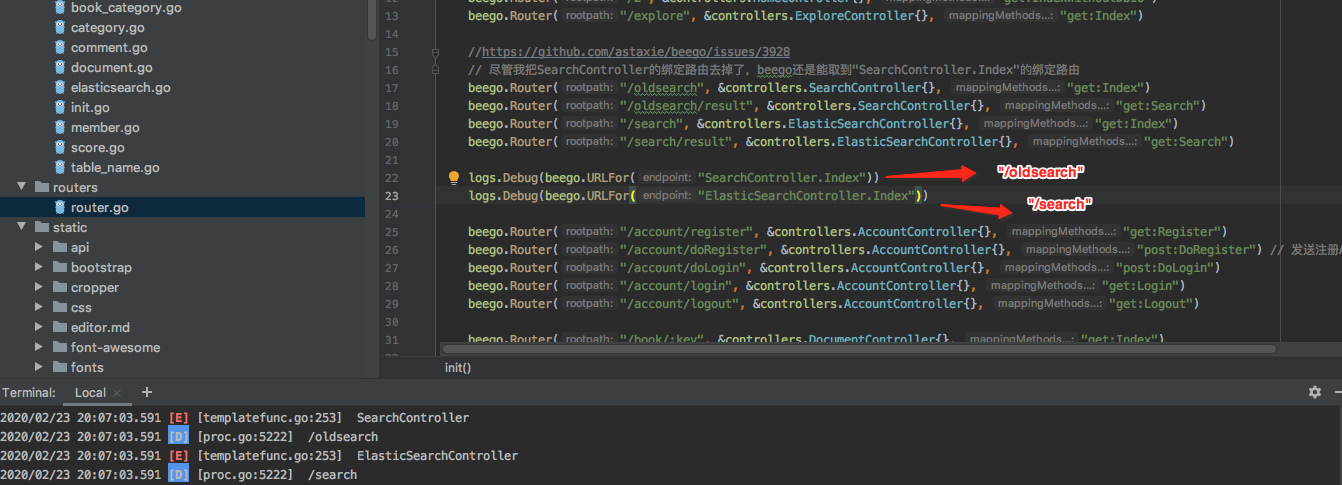beego.URLFor bug · Issue #3928 · beego/beego · GitHub
