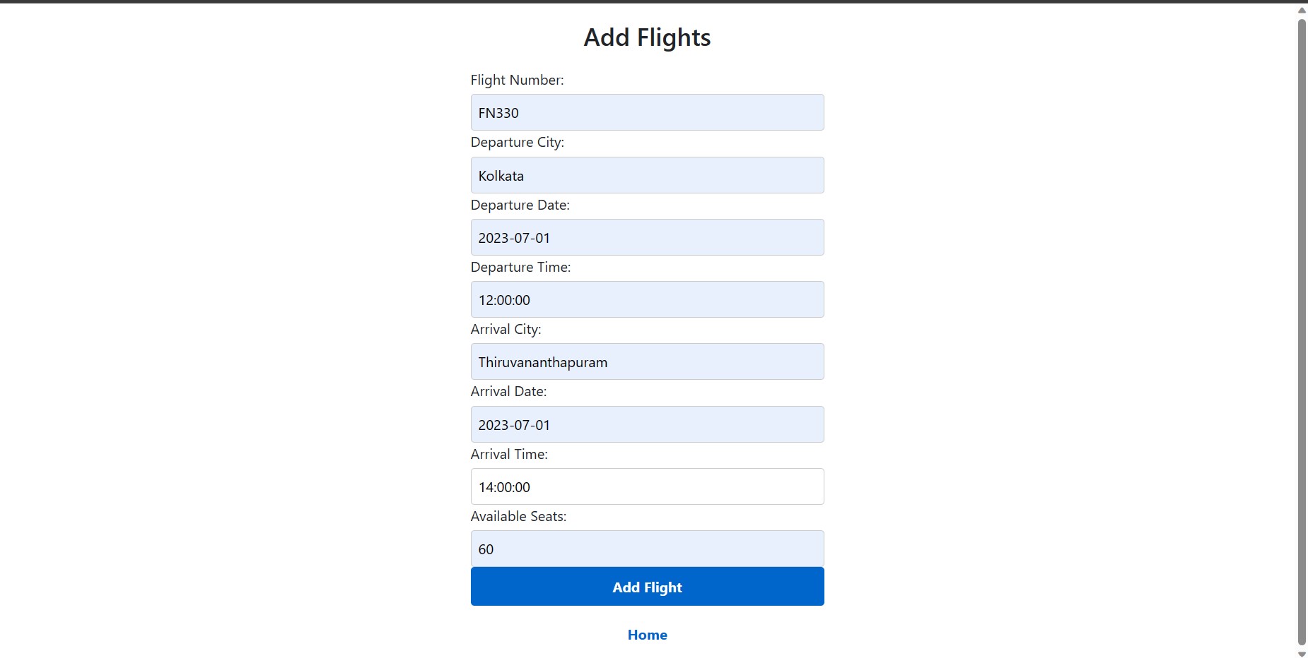 Github Radhaneelamani Flight Booking System