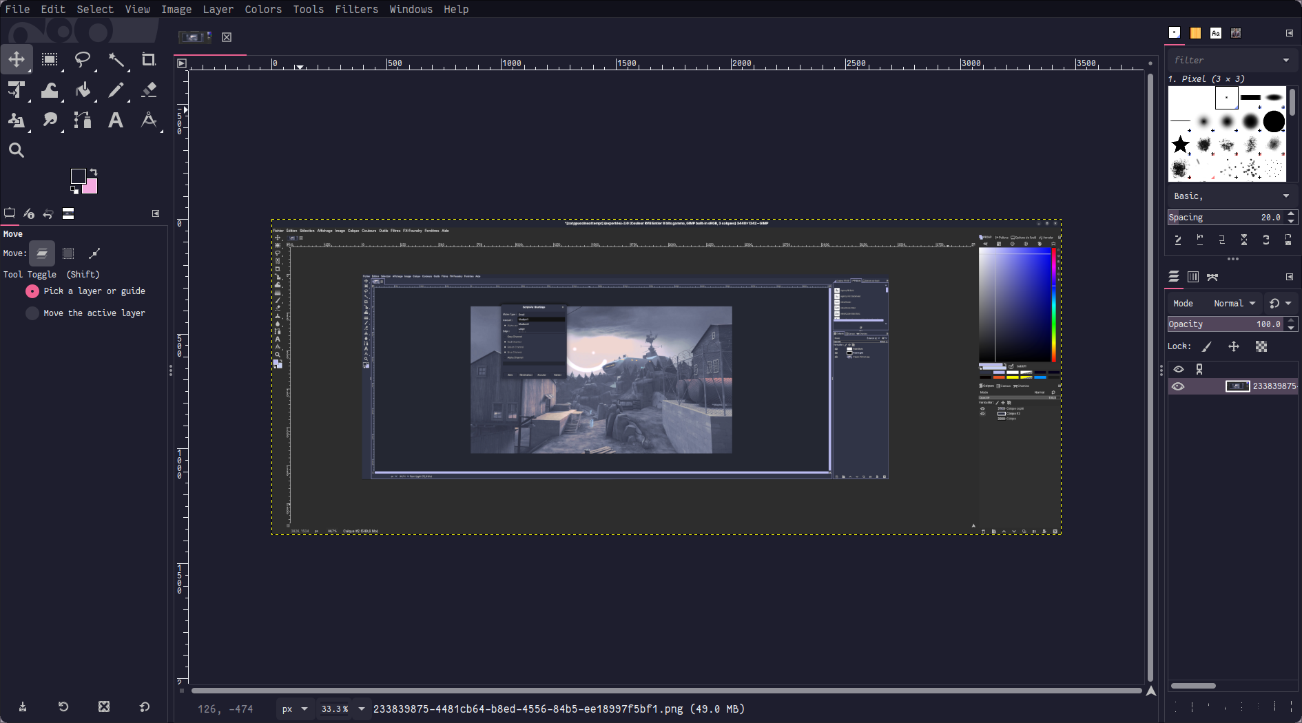GNU Image Manipulation Program (GIMP) · catppuccin catppuccin ...