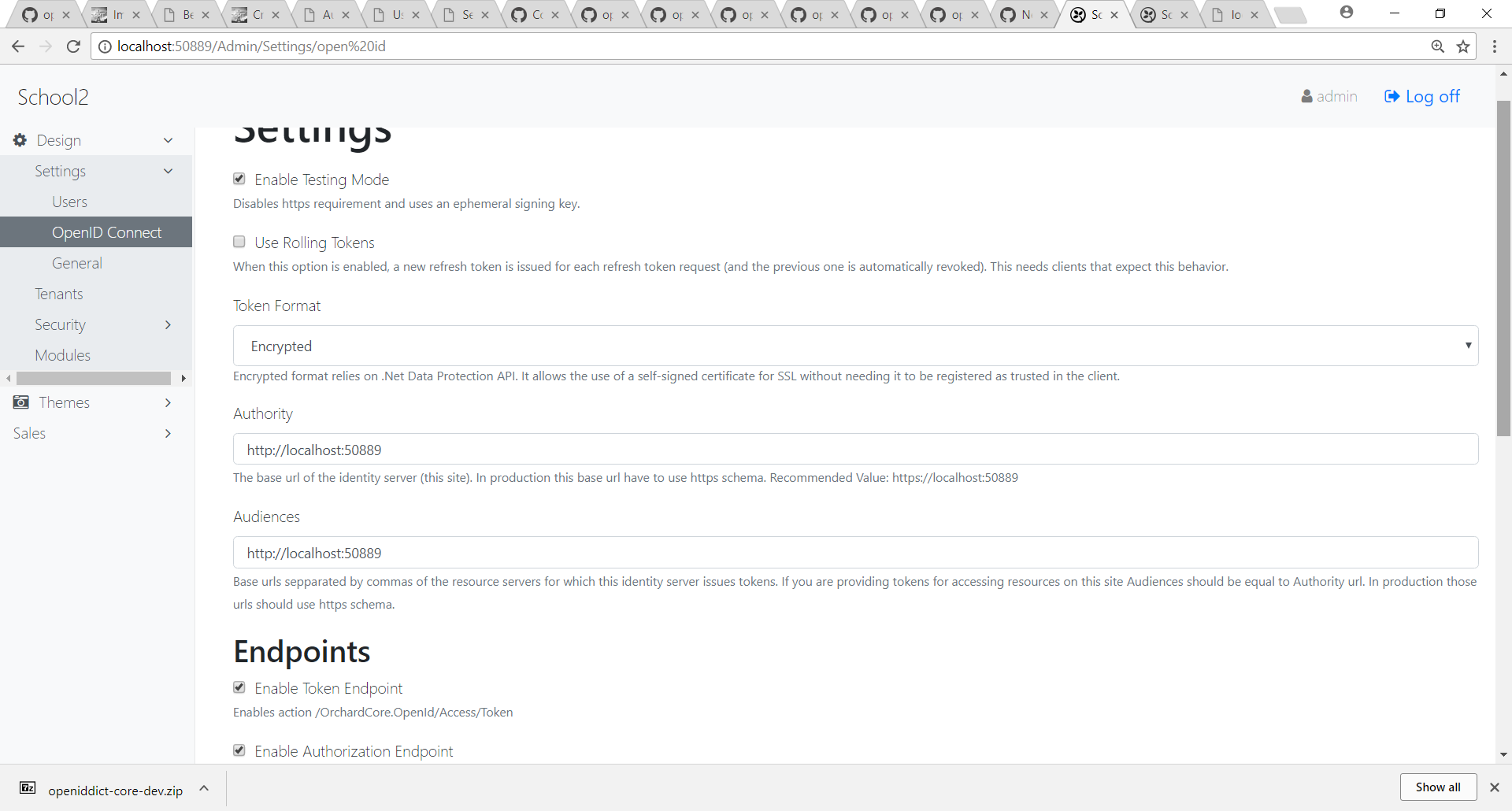 Decouple the OpenID server/validation features · Issue #1402 · OrchardCMS/OrchardCore · GitHub