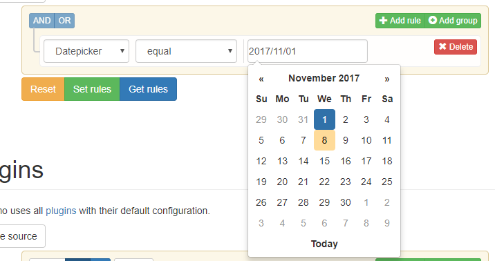 Is it possible to create filters with dynamic values (like 'Today', 'Yesterday', 'Next week ...